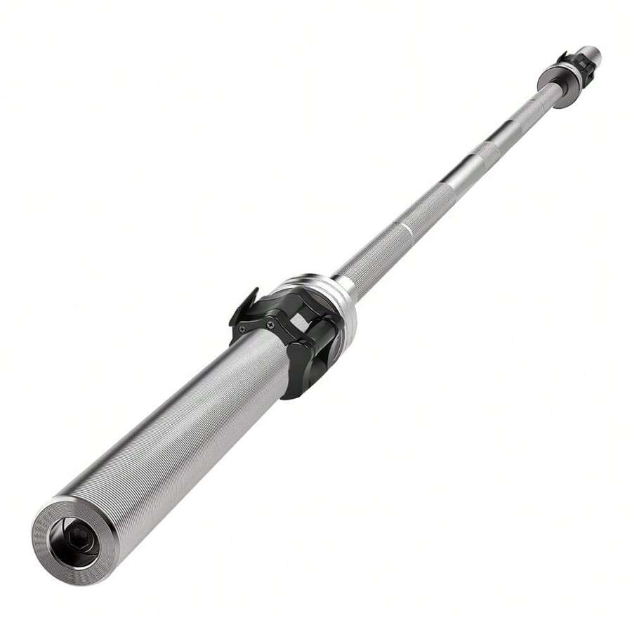 7-Foot Barbell Bar Weight Bar - 34.17 Lbs. Men's Solid Iron Weighted ...