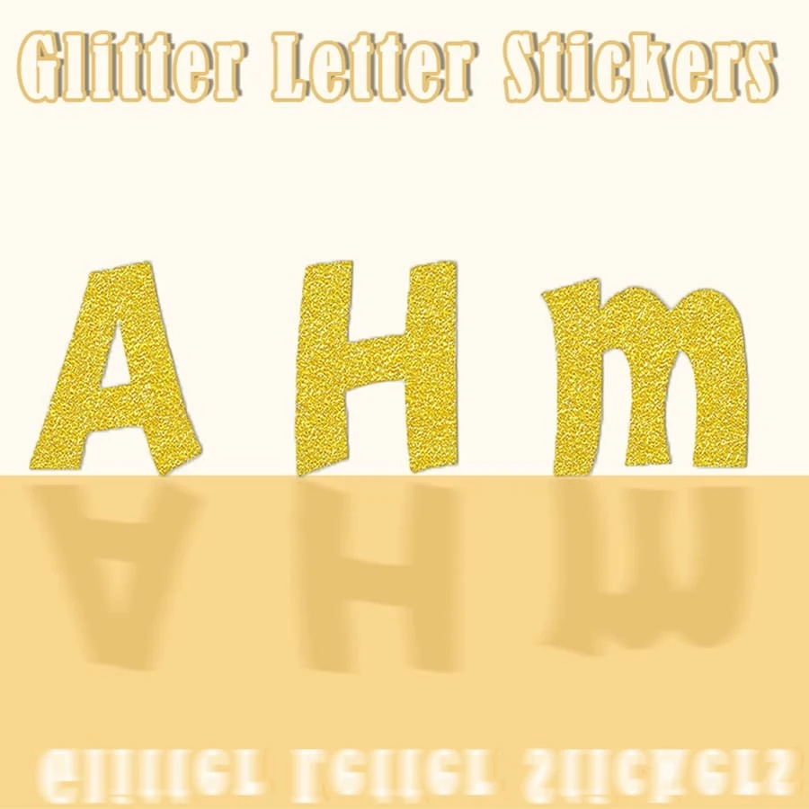 216pcs Gold Foil Scrabble Tiles Memo Board Letters Blackboard Classroom ...