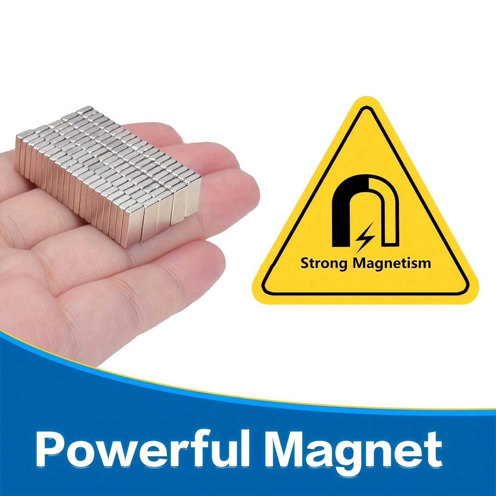 100pcs 9.7x4.7x1.7mm Strong Rare Earth Magnets Bars, Small Tiny ...