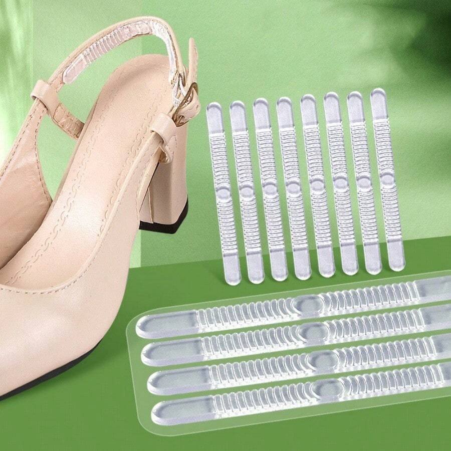 1/3 Sheet (4pcs/Sheet) Transparent Water Ripple Thin Strip Shoe Anti ...