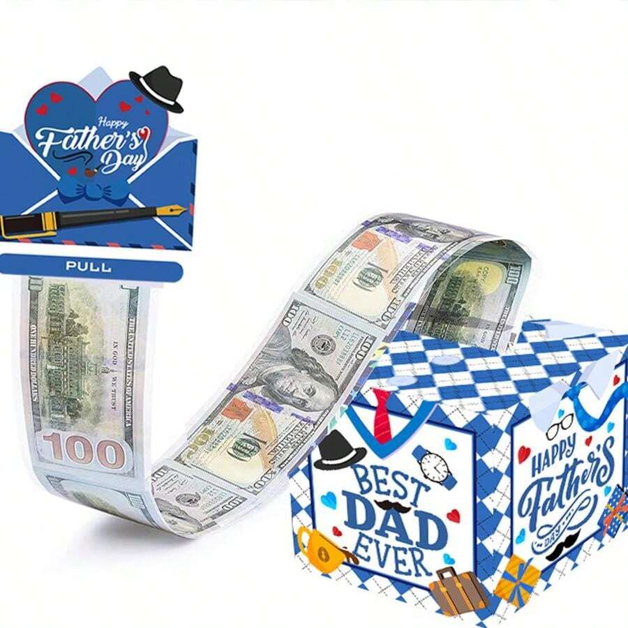 Happy Father's Day Butterfly Themed Money Saving Box, Cartoon Themed ...