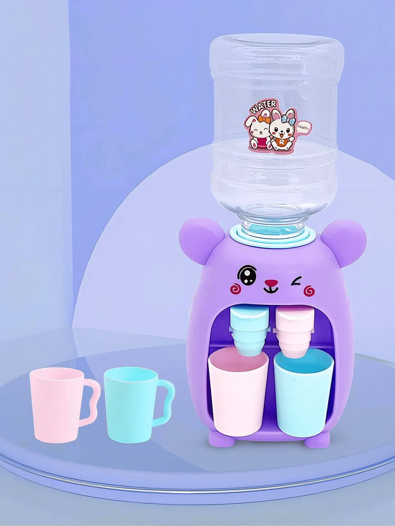 1 peça Mini Dispenser de Água em estilo Cartoon, Caneca de Água Fofa ...