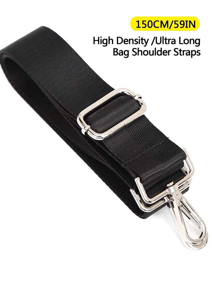 150CM Extra Long Thick Black Nylon Shoulder Strap For Men's Backpack ...