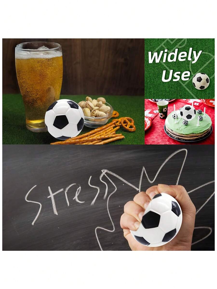1/5/10pcs Mini Foam Sports Balls, Squeezable Stress Soccers, Squeeze ...