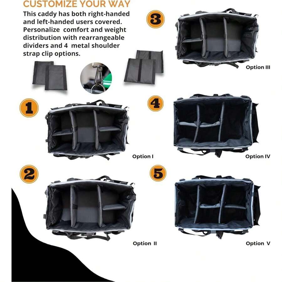 Heavy-Duty Cleaning Caddy Bag - Water-Resistant Liner - Wearable Extra ...