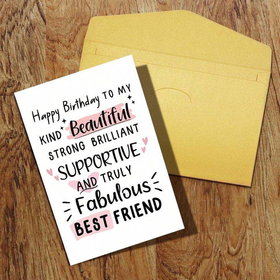 Bestie Birthday Card, Birthday Card For Best Friend Sister, BFF ...