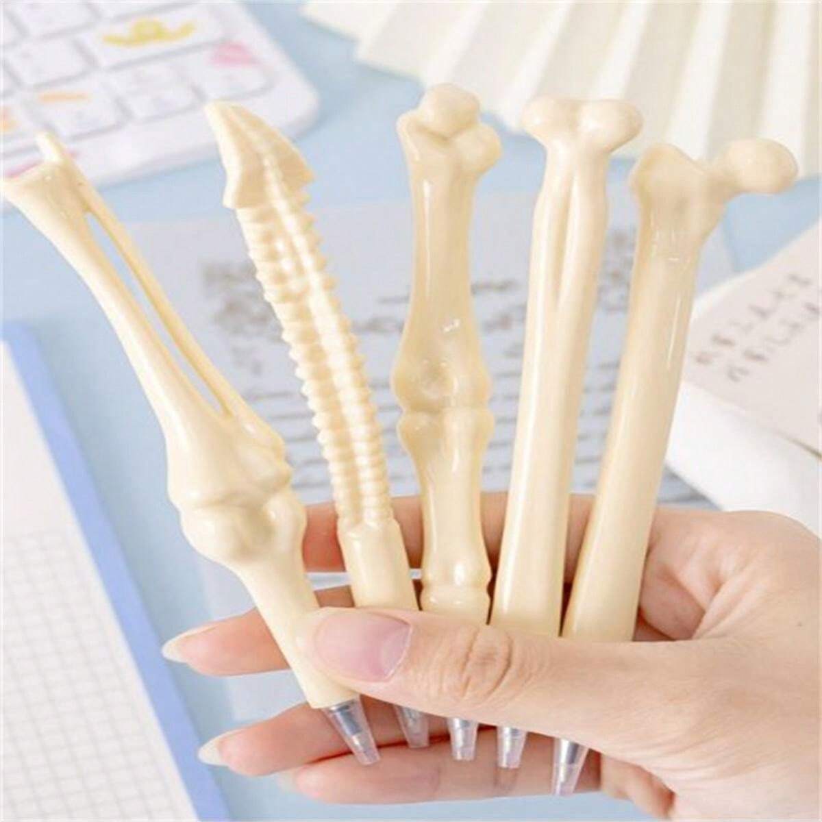 Nueva pluma de bola con forma de hueso irregular y novedosa, con tinta ...