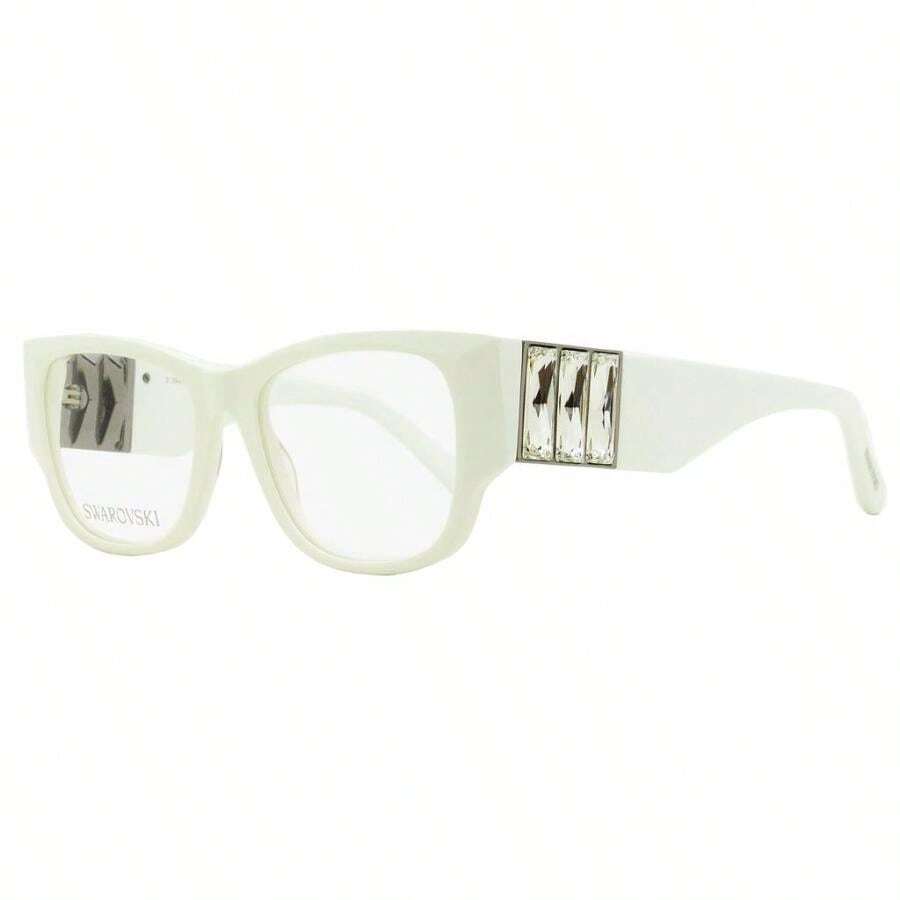 Women's Rectangular Eyeglasses SK5473 021 White 54mm | SHEIN USA