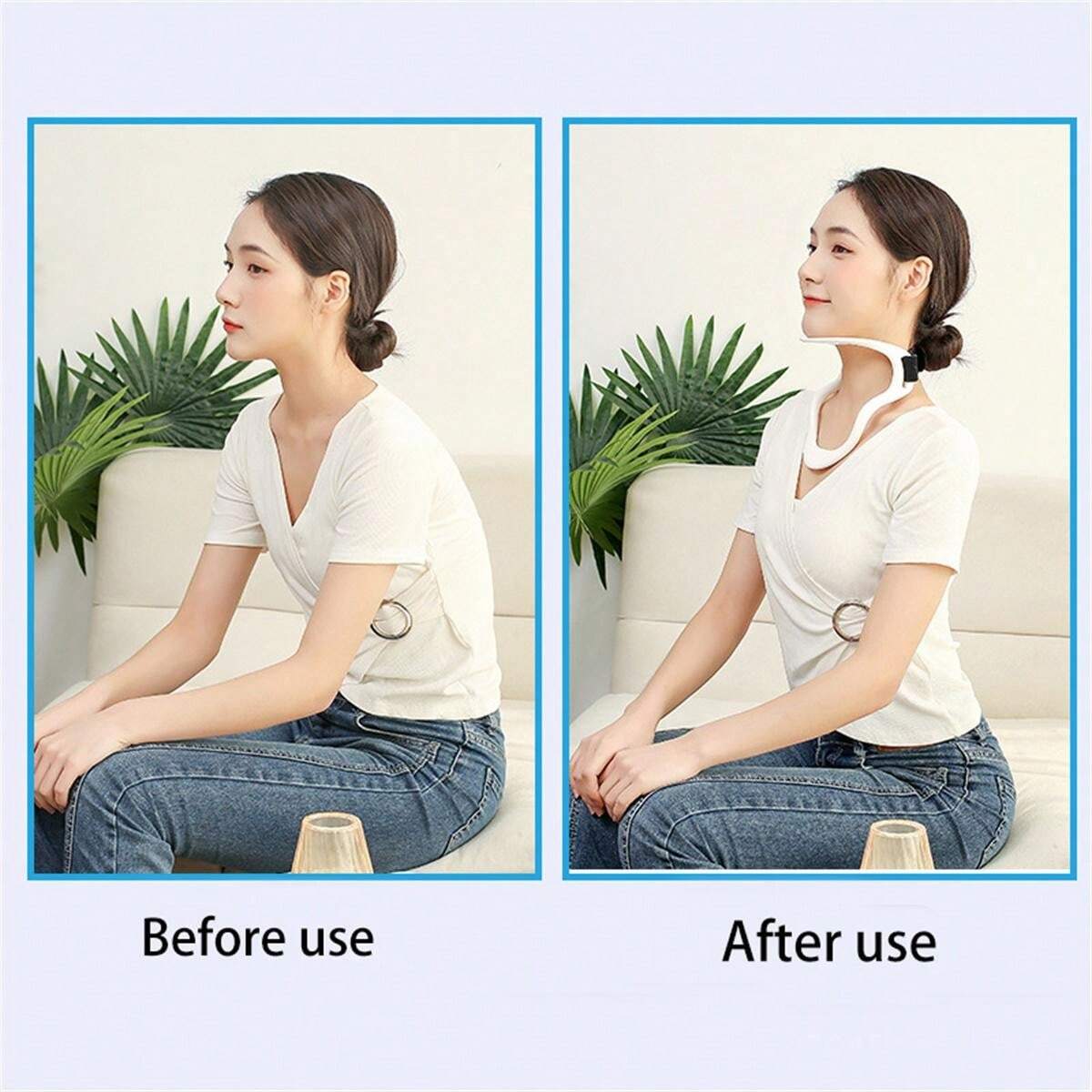 1pc Neck Support Anti-Forward Head Posture Device Adult And Child Neck ...