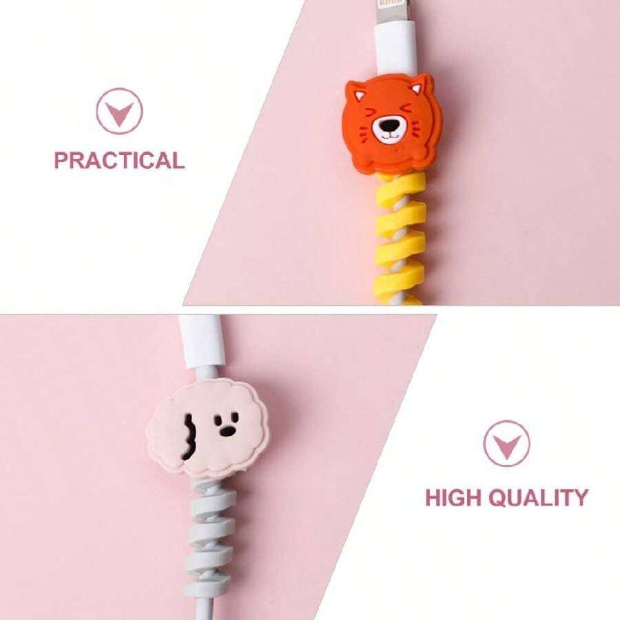 Charger Cable Protector Cute Animal Charging Cable Saver USB Charger ...