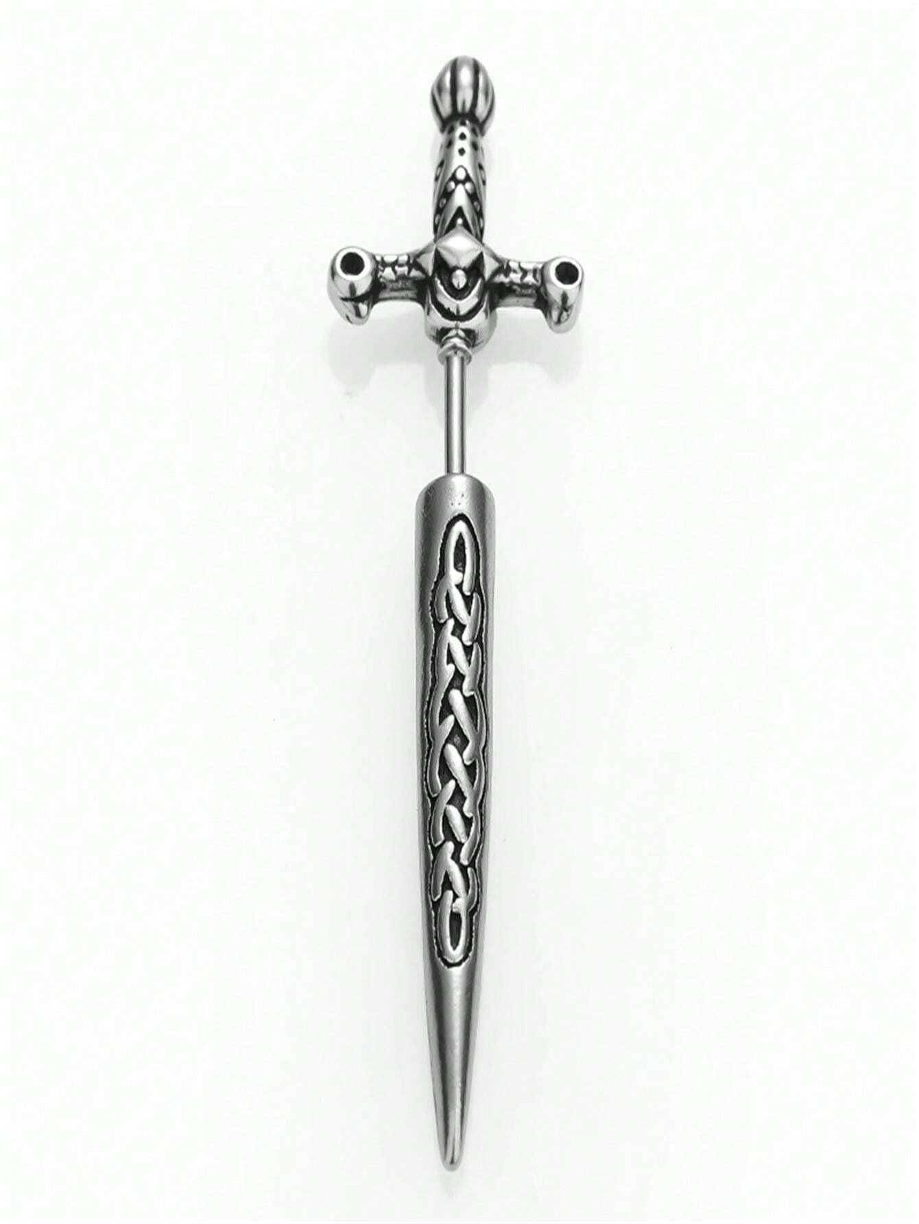 1pc New Creative Stainless Steel Vintage Hip Hop Celtic Knot Sword ...