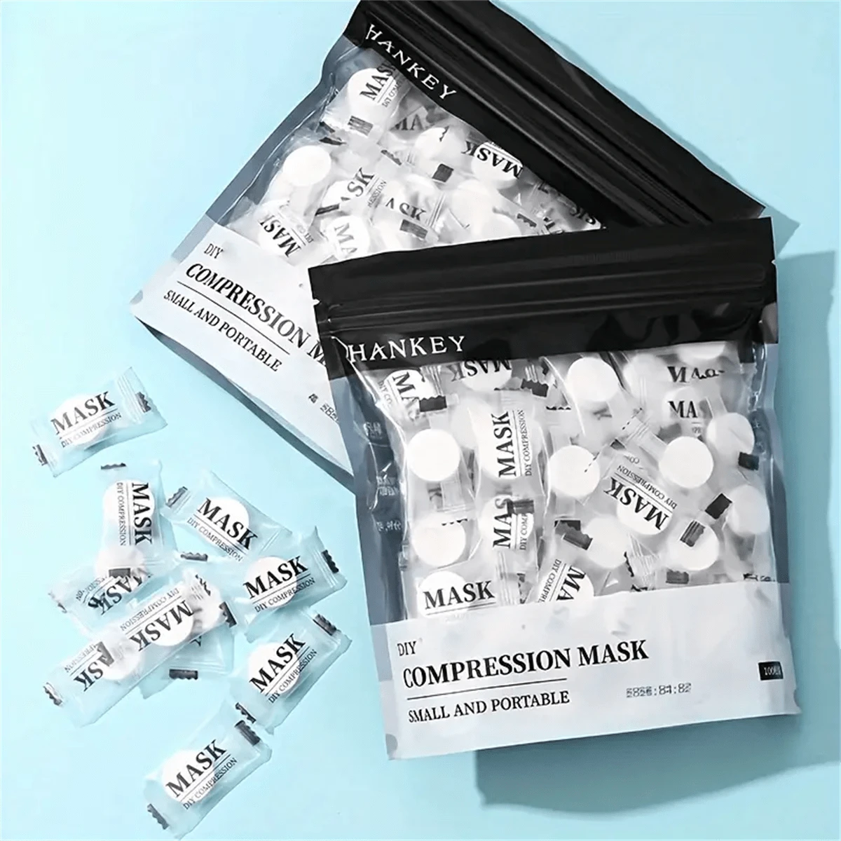 100pcs Compressed Facial Masks For Moisturizing And Relaxing ...