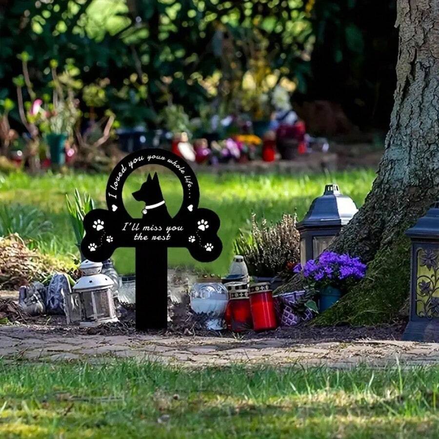 Pet Memorial Headstone For Dogs, Cats & Other Animals, Waterproof Pet ...
