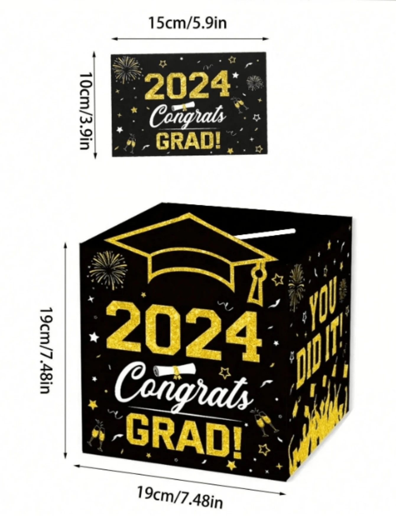 Graduation Season Greeting Card Message Box, Folding Cardboard ...