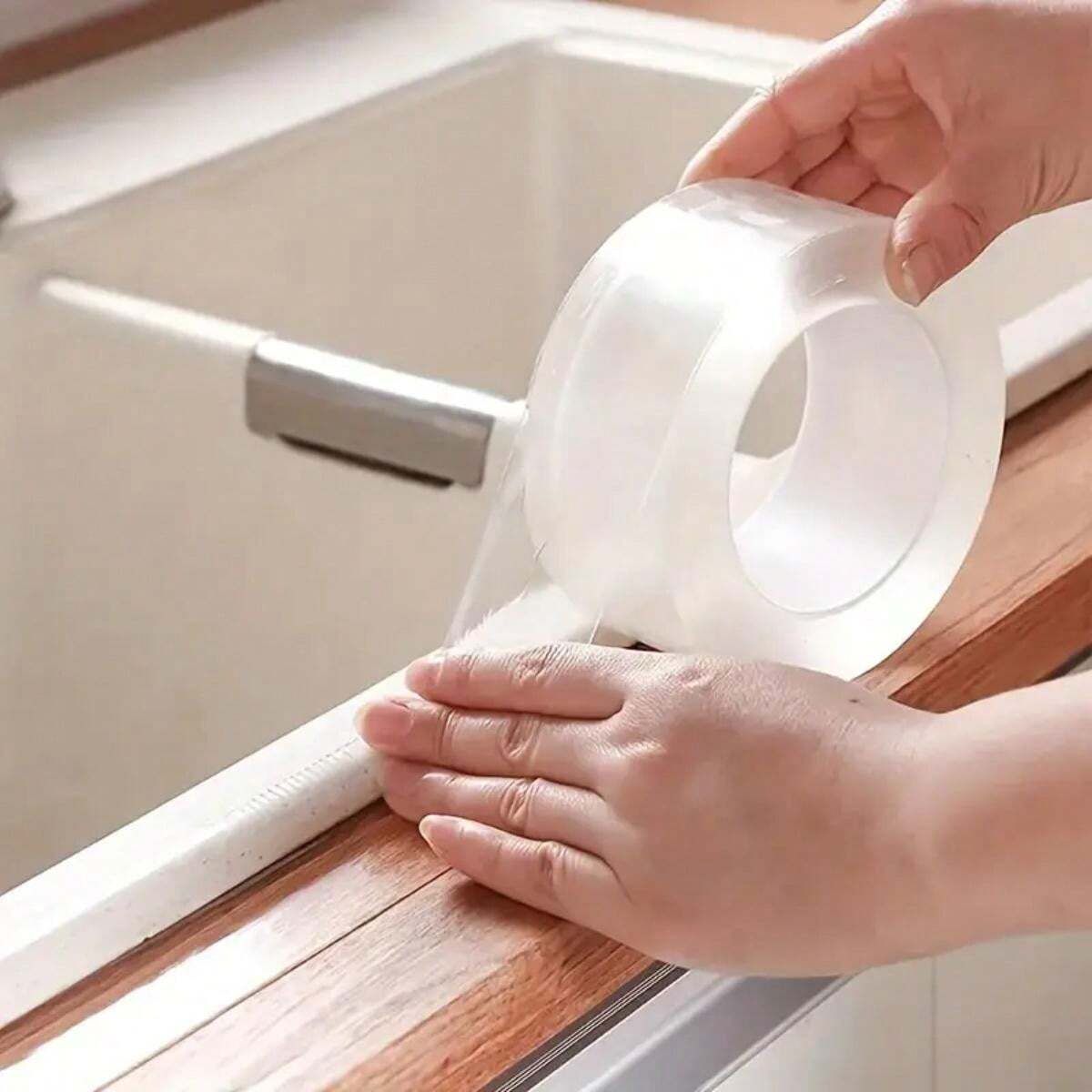 1pc PVC Self-Adhesive Sealing Tape For Bathtub And Kitchen, Waterproof ...