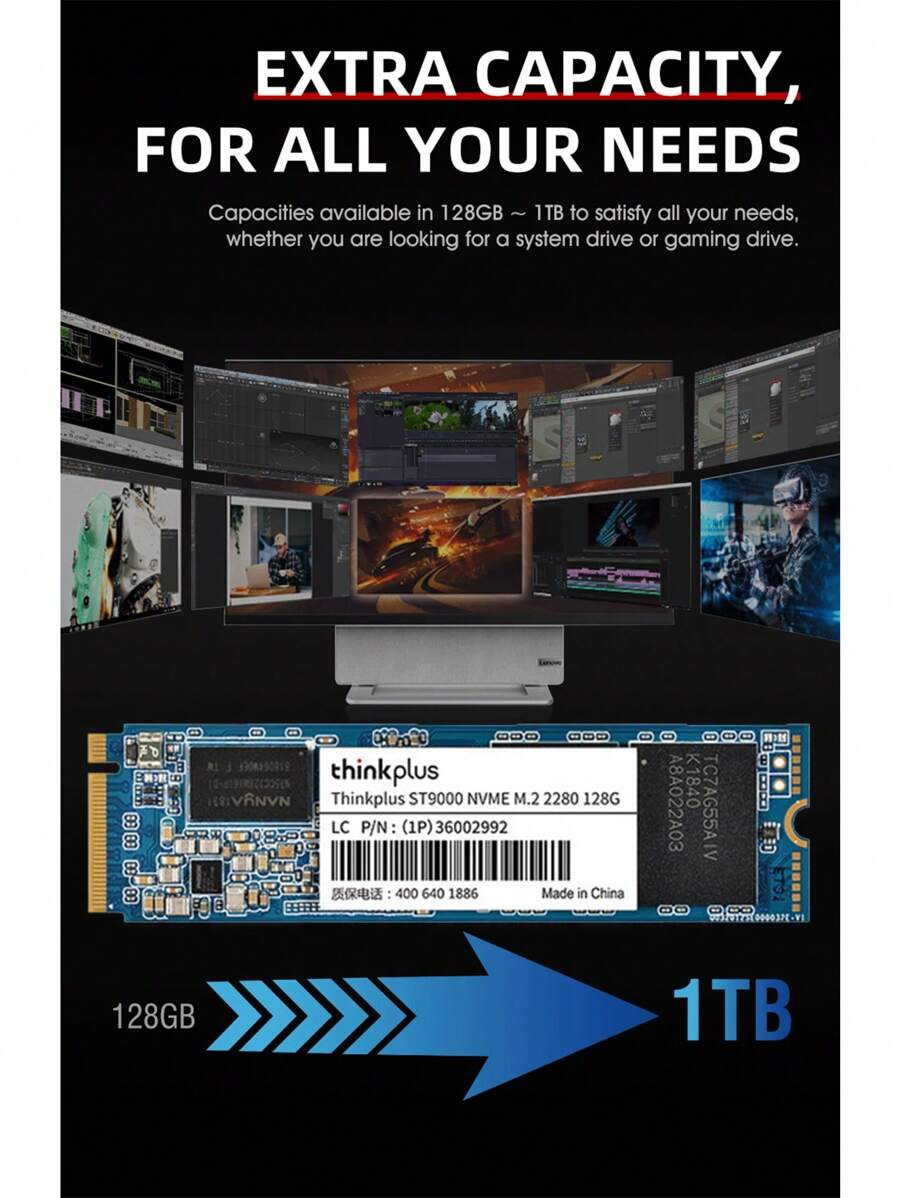 Lenovo Lenovo ThinkPlus ST800 SSD Nvme M2 1TB 512GB 256GB 128GB Ssd M2 Disk Internal Slolid ...