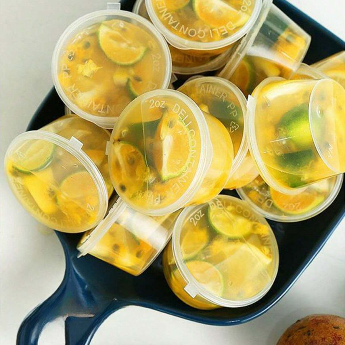 50pcs Disposable Passion Fruit Packing Box Dip Sauce Box Spice Box ...