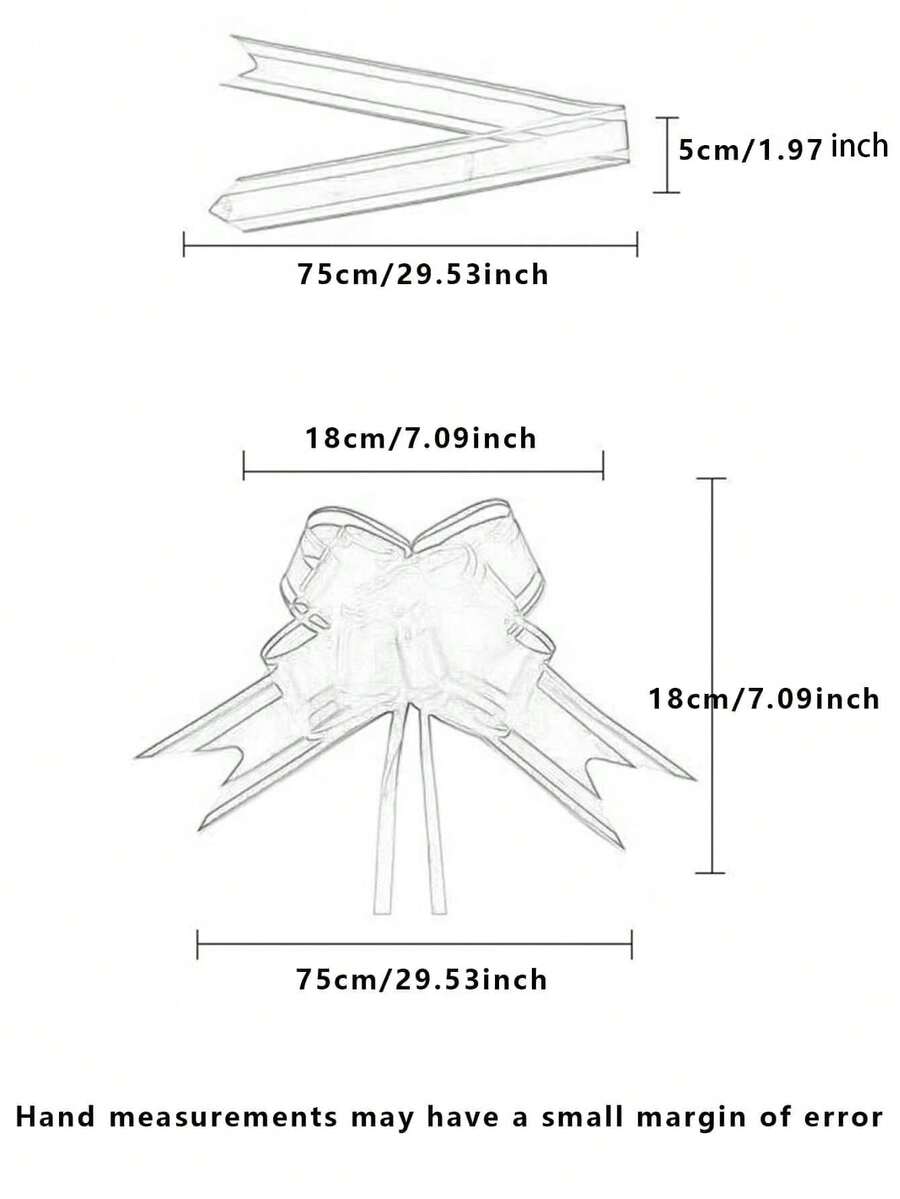 1 pack of 10 snow gauze pull flower bow ribbon ribbon pull flower gift ...