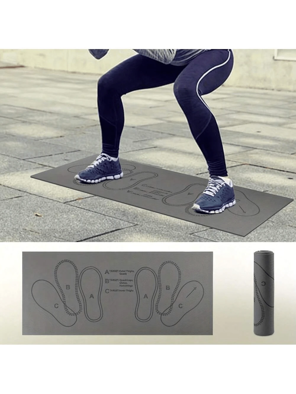 Squat Pad, Exercise Mat For Squats, Lunges And Hip Thrusts, Fitness ...