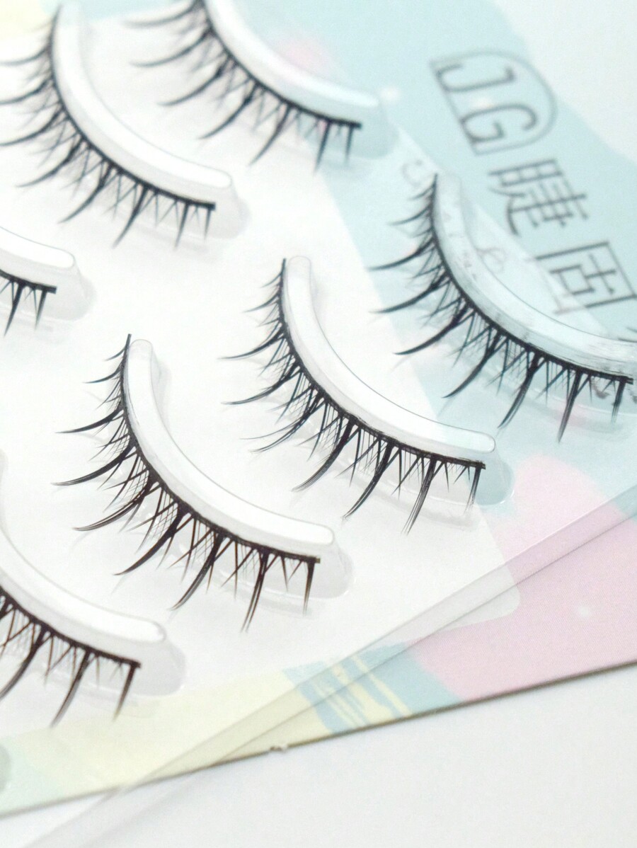 5 paires de faux cils style bouclé, cils de fée longs pour une ...
