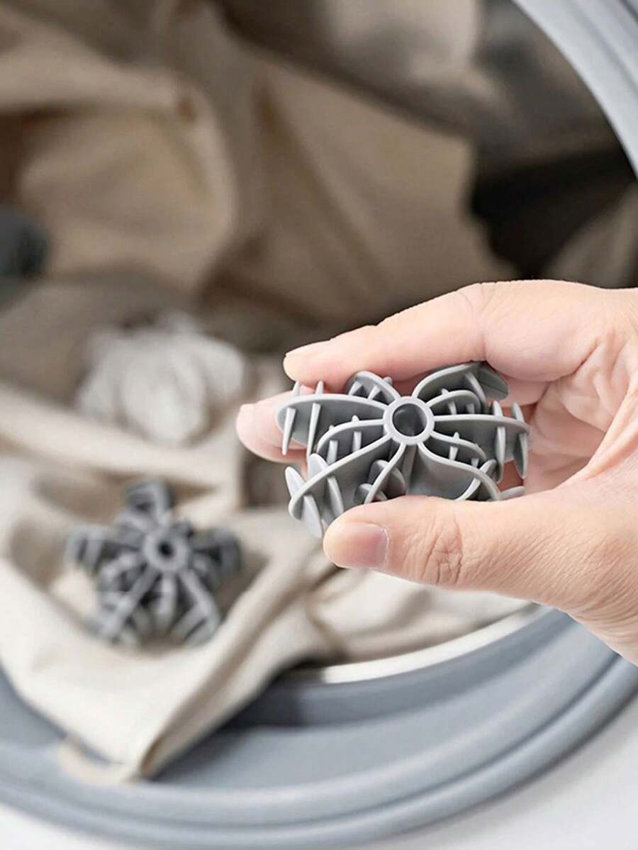 8pcs Snowflake Laundry Balls For Anti-Winding And Cleaning In Drum ...