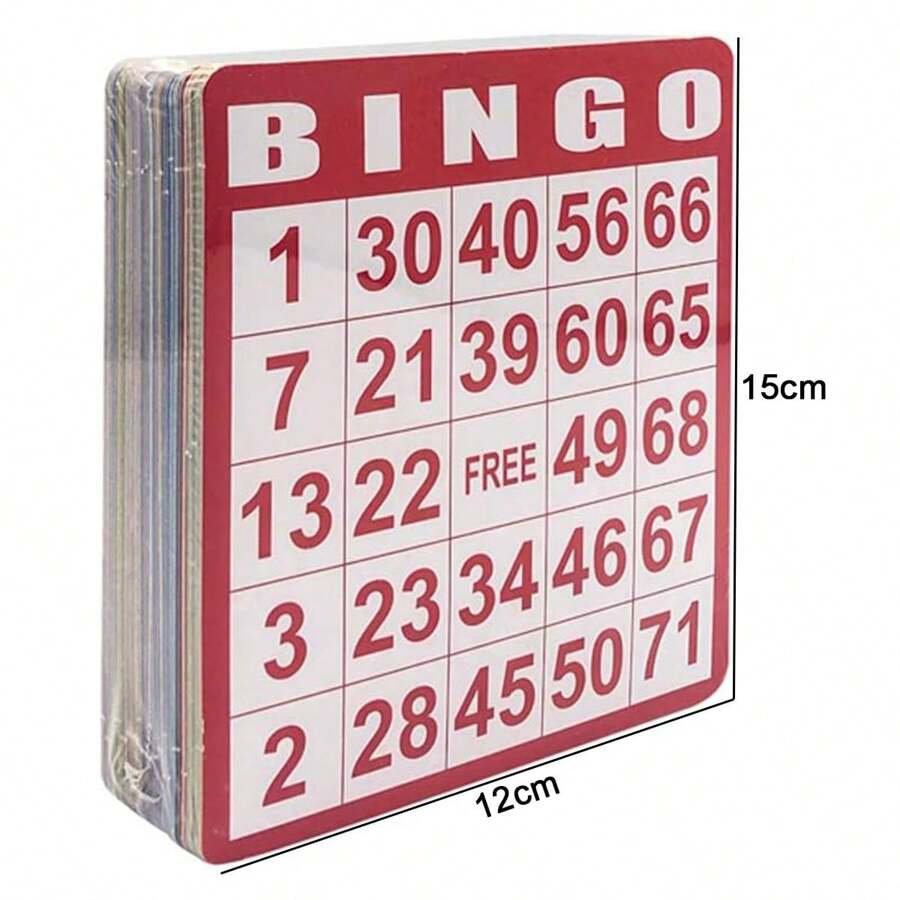 175 Peças/Conjunto Jogo de Bingo, Incluindo 100 Cartelas de Bingo e 75 ...