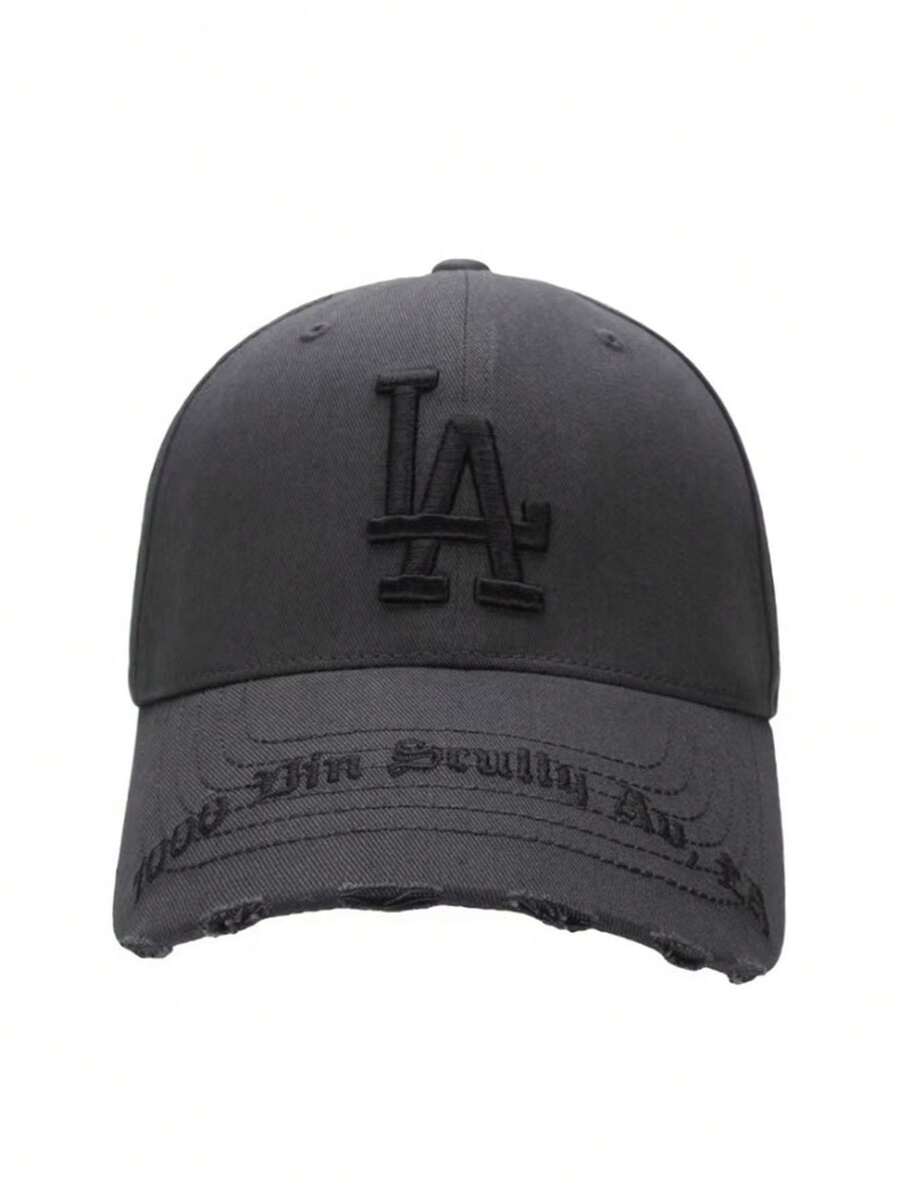 MLB Letter Embroidered Logo Cotton Baseball Cap Unisex Couple Style ...