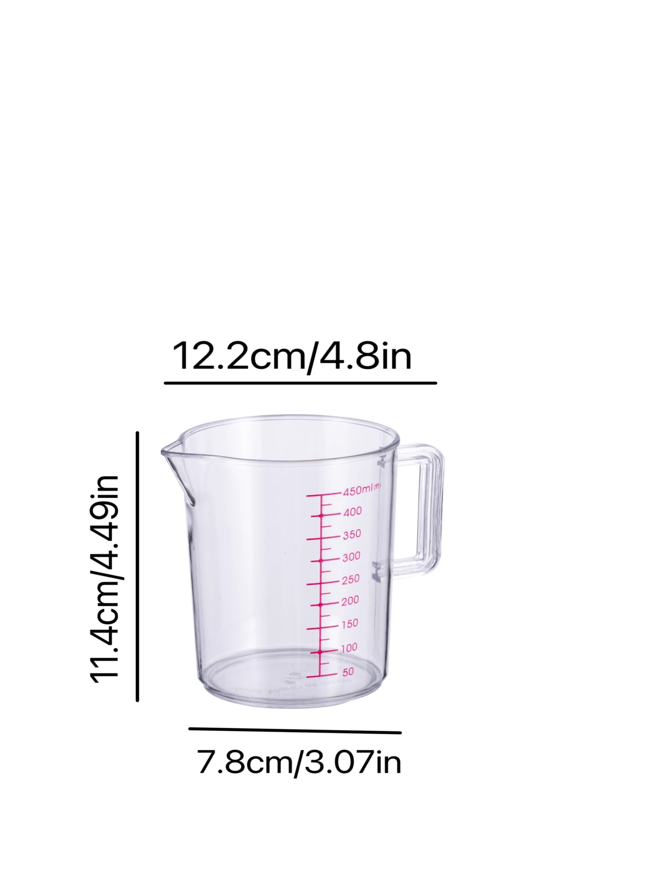 1pc Thickening Type Measuring Cup ,For Kitchen - Plastic Spout Multiple ...