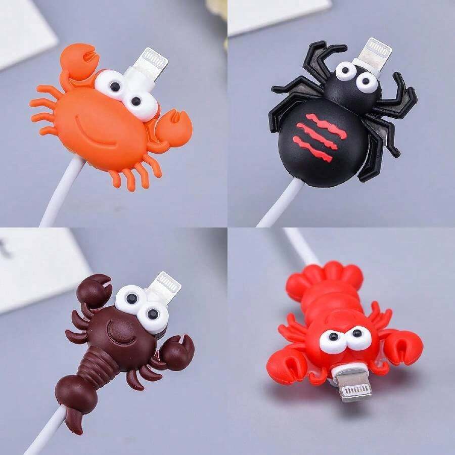 Universal Cartoon Animal Cute Cable Protector, Charger Cord Protector ...