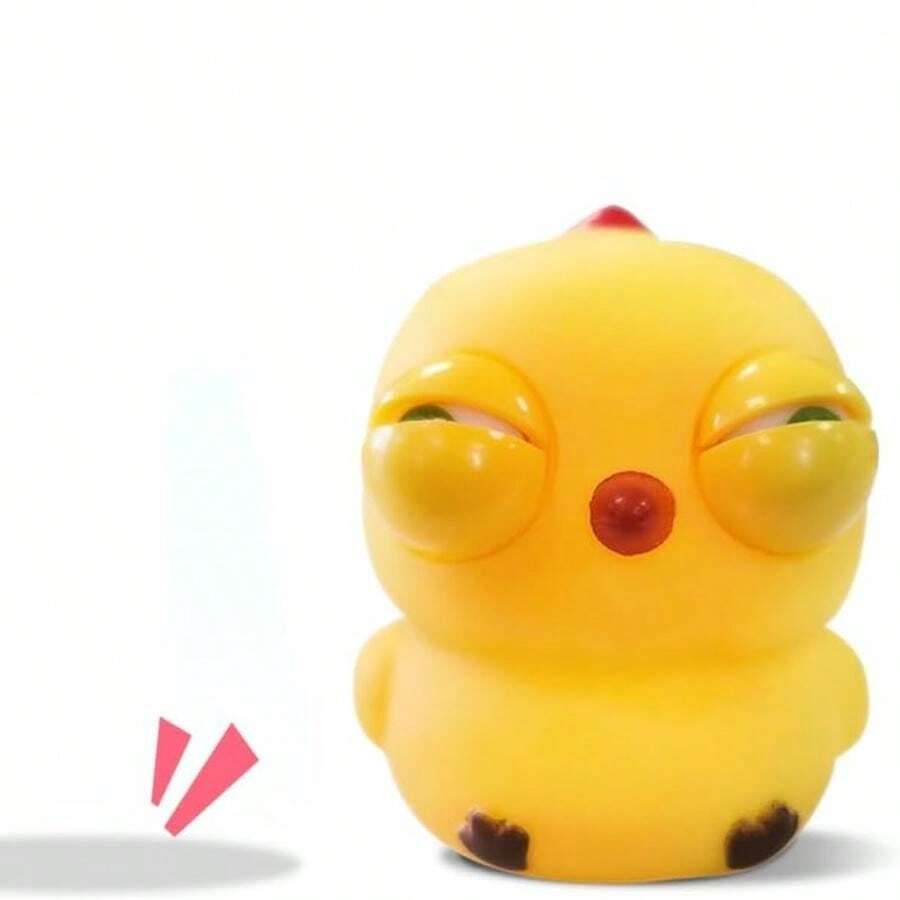 Funny Chicken Stress Relief Toy, With Pop-Out Eyes And Squishy Feel ...