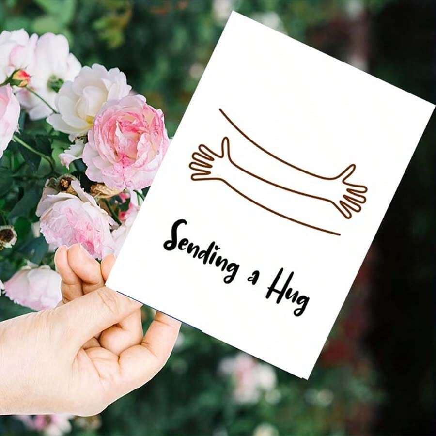Great Card For A Lovely Lady Who Misses You - Sympathy Card - Hugs Card ...