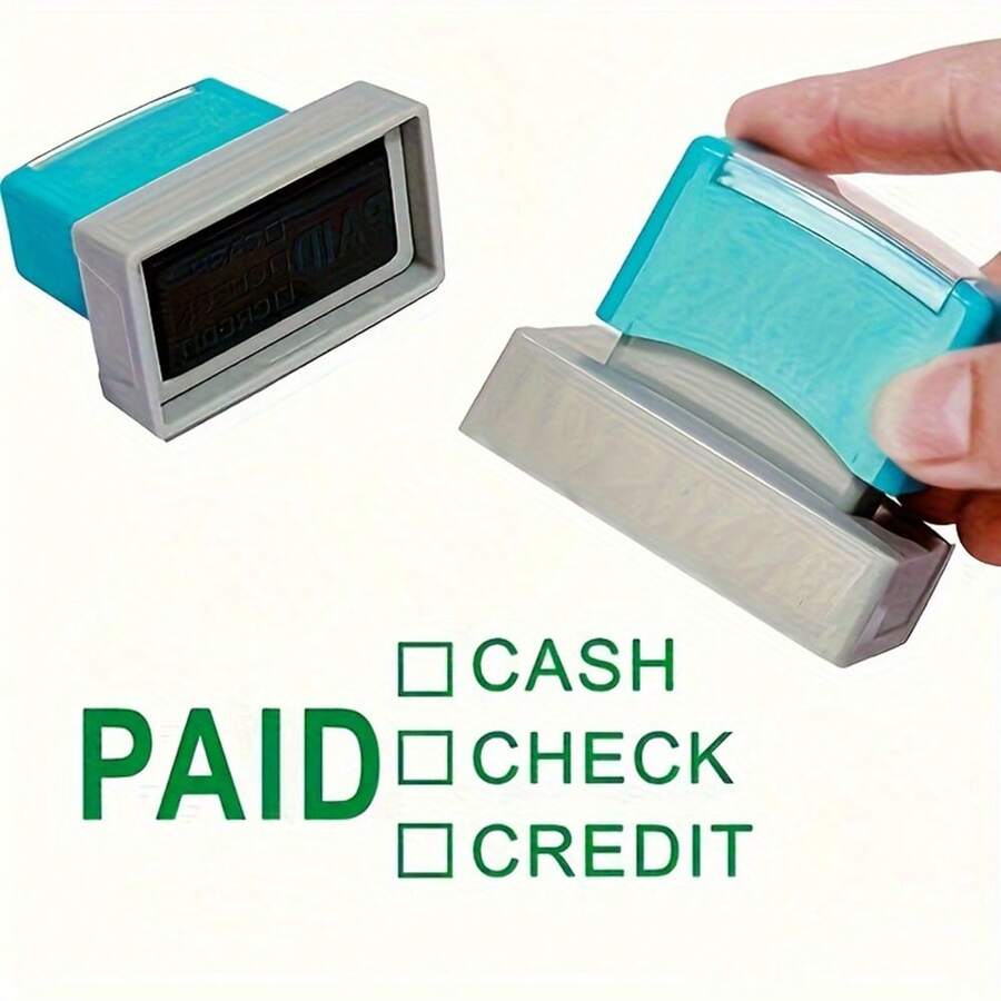 1pc Paid (Cash Check Credit)Stamp Payment Options: Cash Check Credit ...