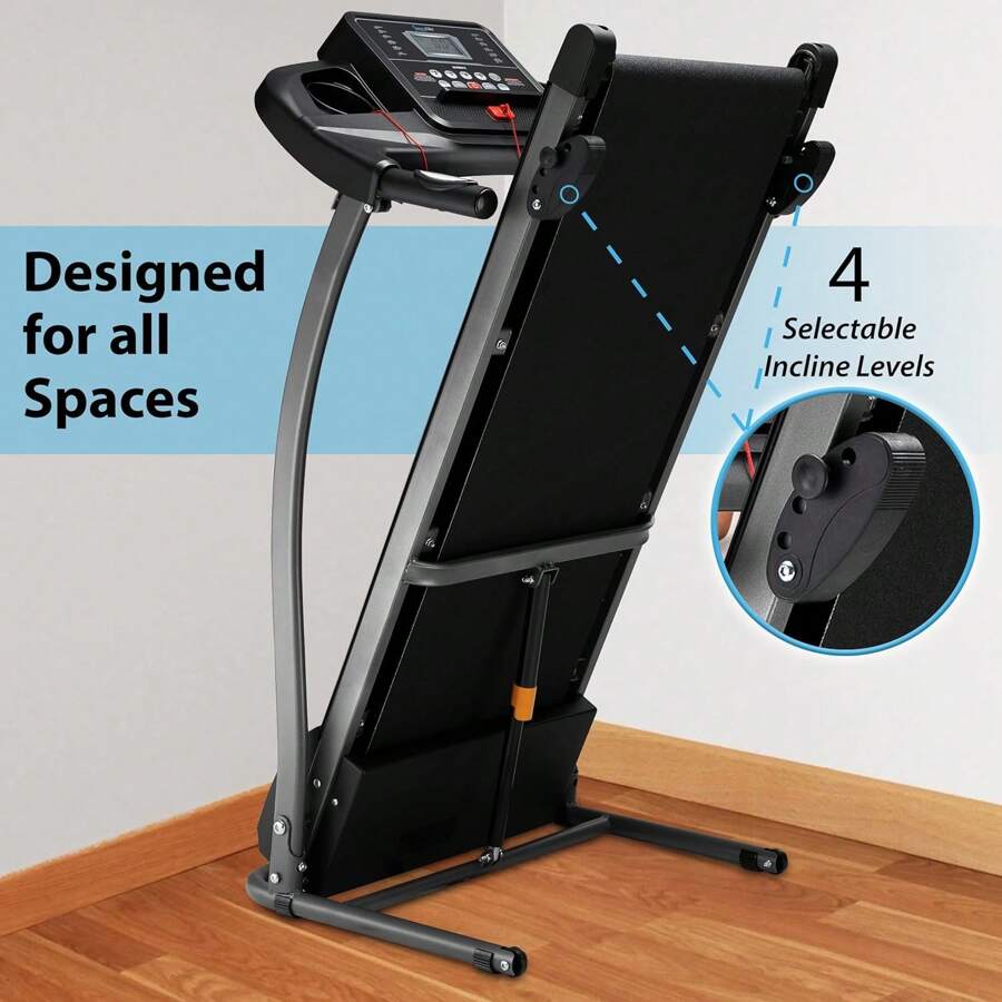 Serenelife Folding Treadmill Electric Motorized Running Machine - 12 ...