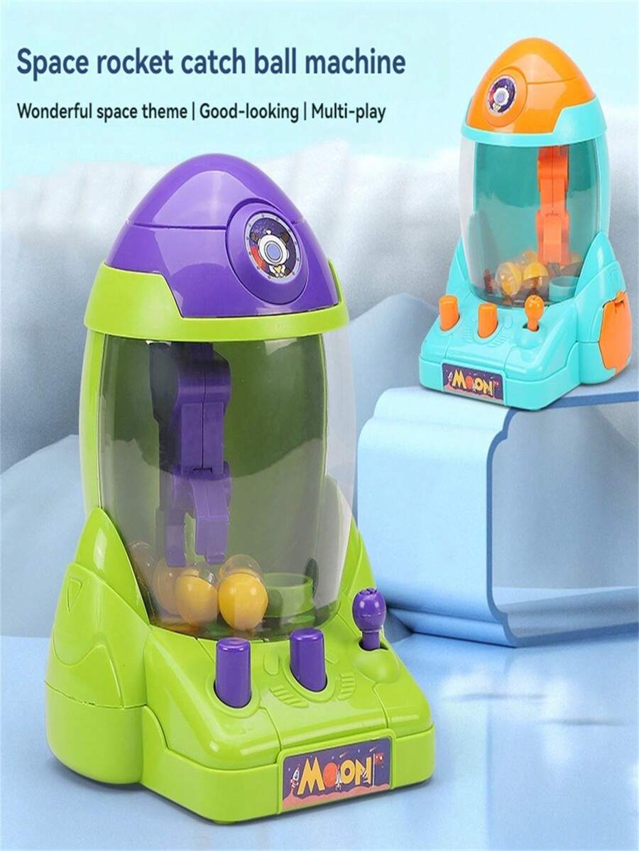 Mini Space Rocket Claw Machine For Kids, Family Interactive Toy ...