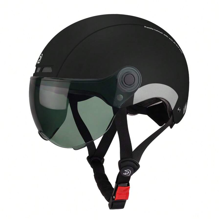 PEMILA Latest Matte Brown Road Bike Helmet With Tea-Colored Lens ...