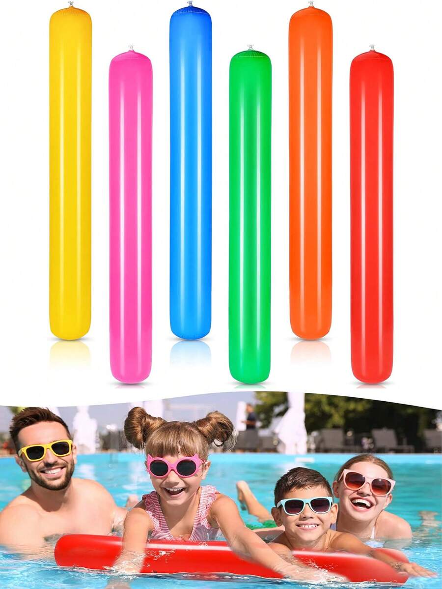 36inch Inflatable Pool Noodle Pvc Colored Swimming Pool Floating Stick ...