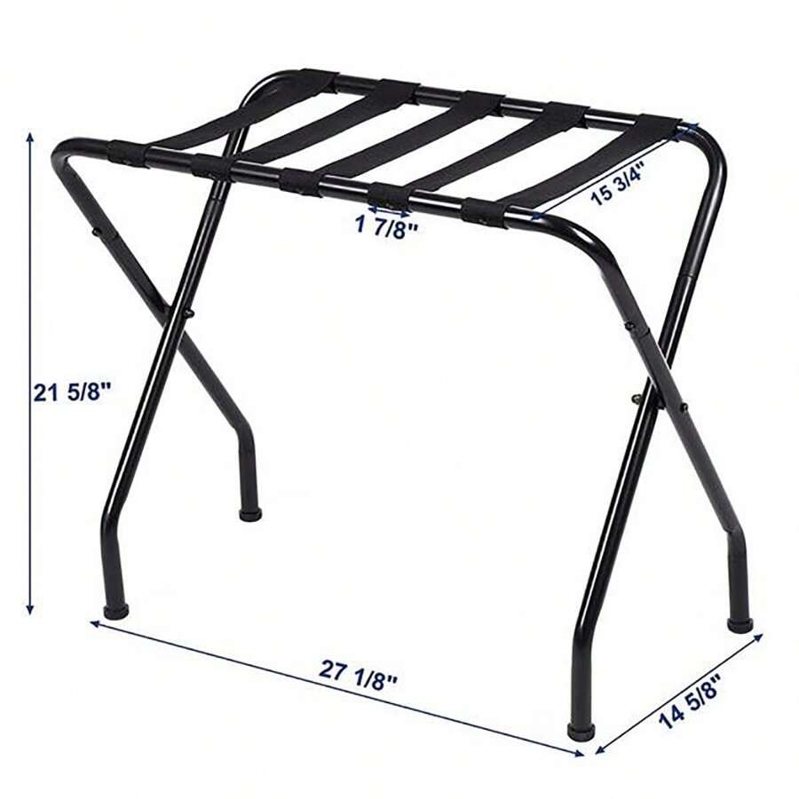 Portable Metal Luggage Rack Black,A Simple And Convenient Articles For ...