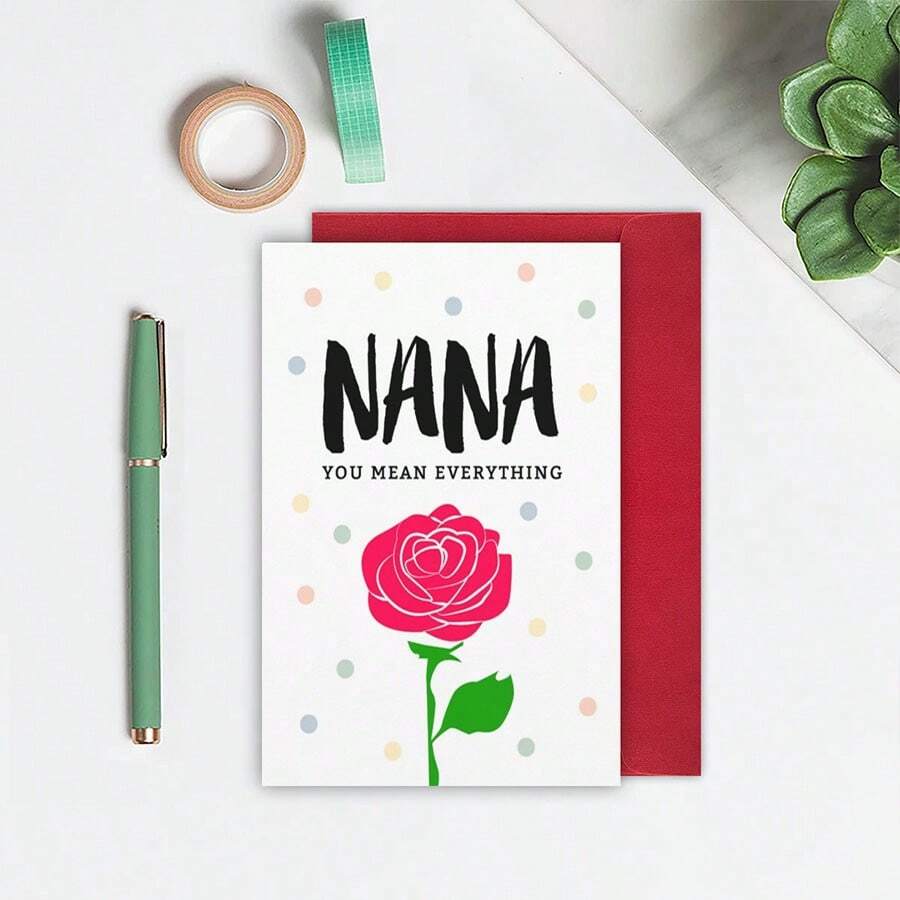 1PC Happy Birthday Nana, You Mean Everything Card, Funny Birthday ...