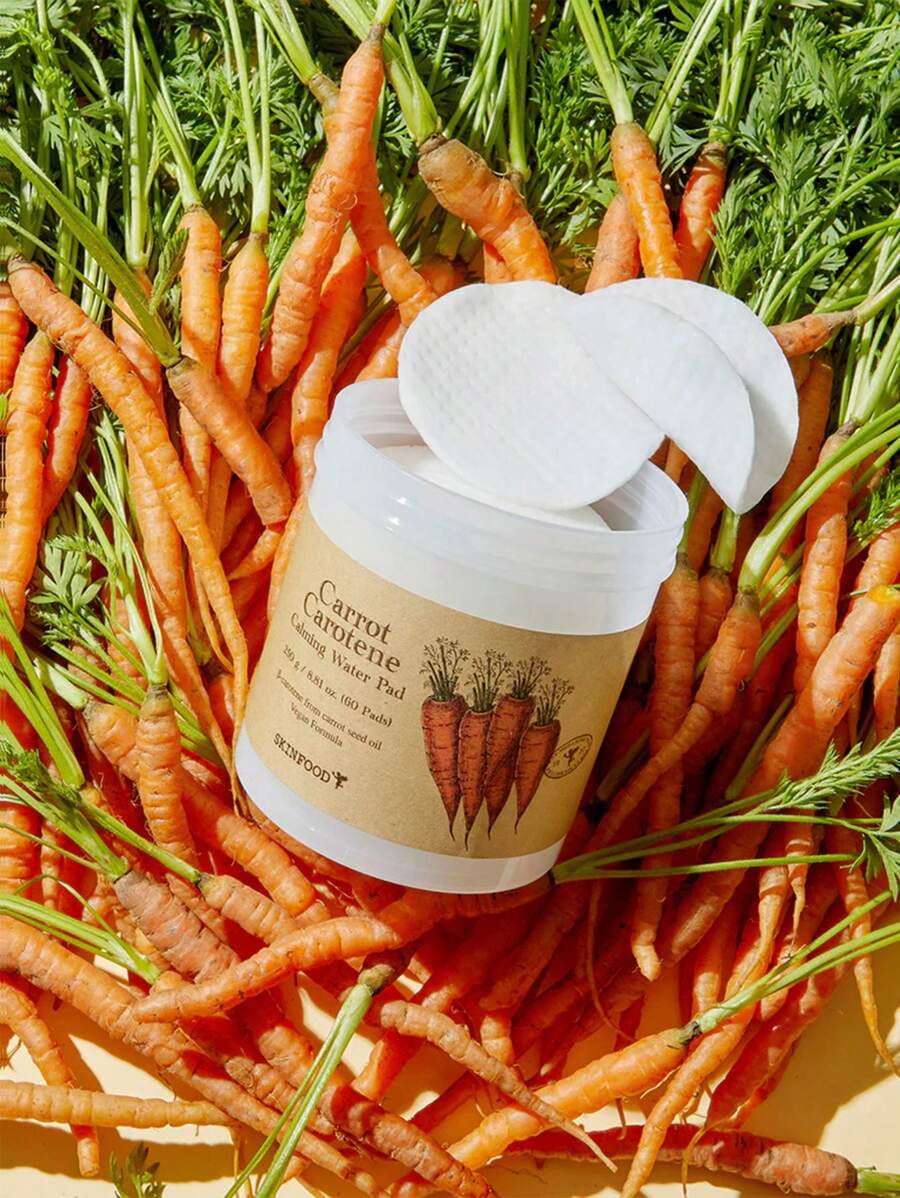 Skinfood Carrot Carotene Calming Water Pad 250g (8.81 Oz.) 60 Sheets ...