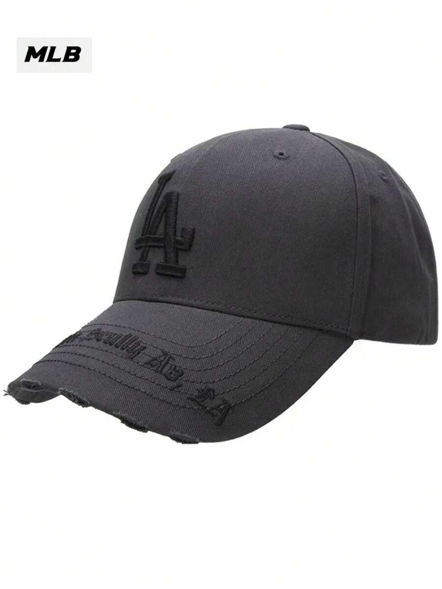 MLB Letter Embroidered Logo Cotton Baseball Cap Unisex Couple Style ...