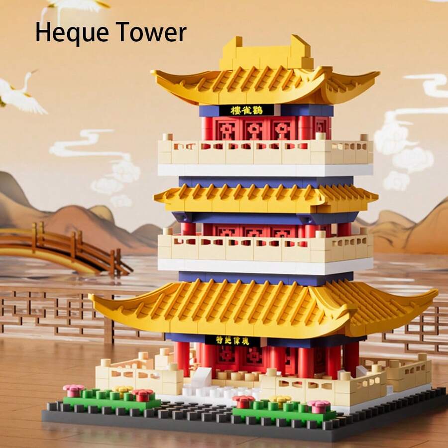 Buildable Micro Brick Model Set Of The Four Famous Towers In Ancient ...