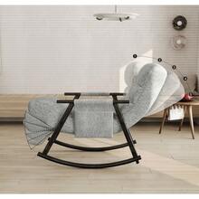 Casual Folding Rocking Chair Upholstered, Lounge Rocking Chair ...