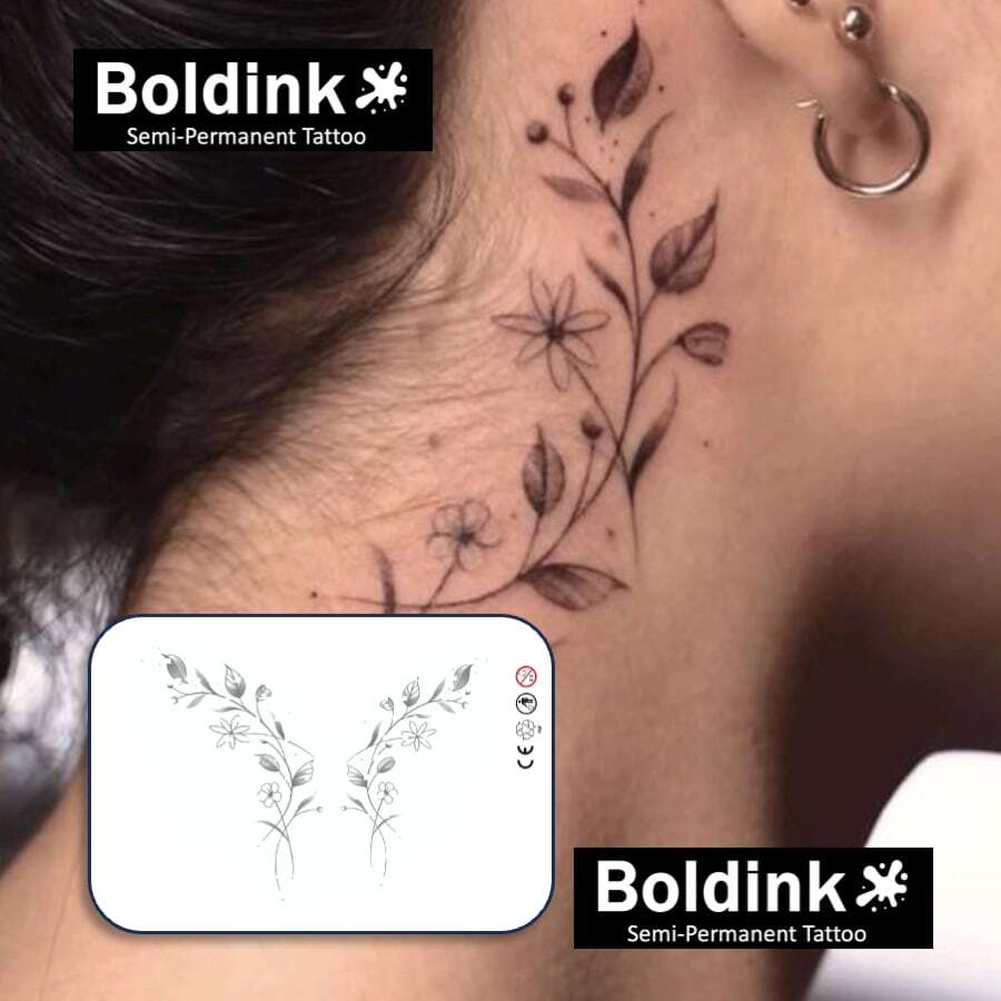 1 Kit Revolutionary Technology Tattoos, Semi-Permanent Tattoos, Flowers ...