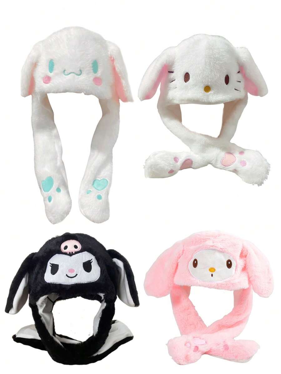 1PC Genuine Hello Cute Hat That Moves When Pinched Kitty Fashionable ...