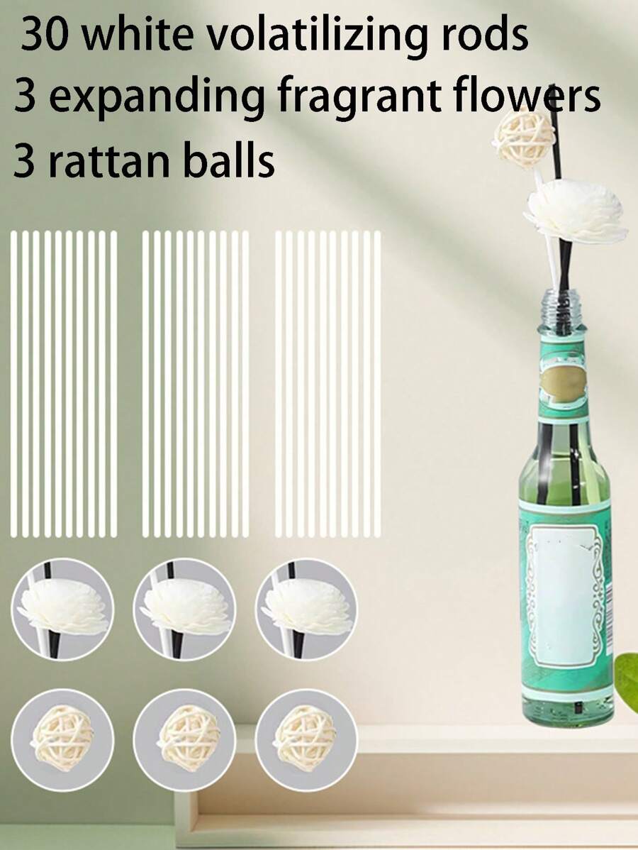 30pcs Aromatherapy Perfume Nano Fiber Diffuser Smelling Sticks ...