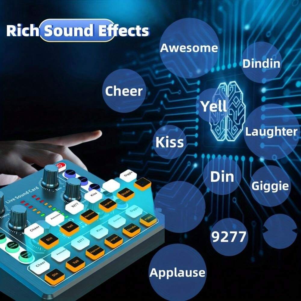 Podcast Equipment Bundle, V8s Audio Interface With All In One Live ...