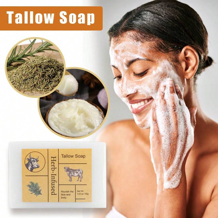 100g Beef Tallow Soap Handmade, Unisex, Deeply Nourishing Skin ...