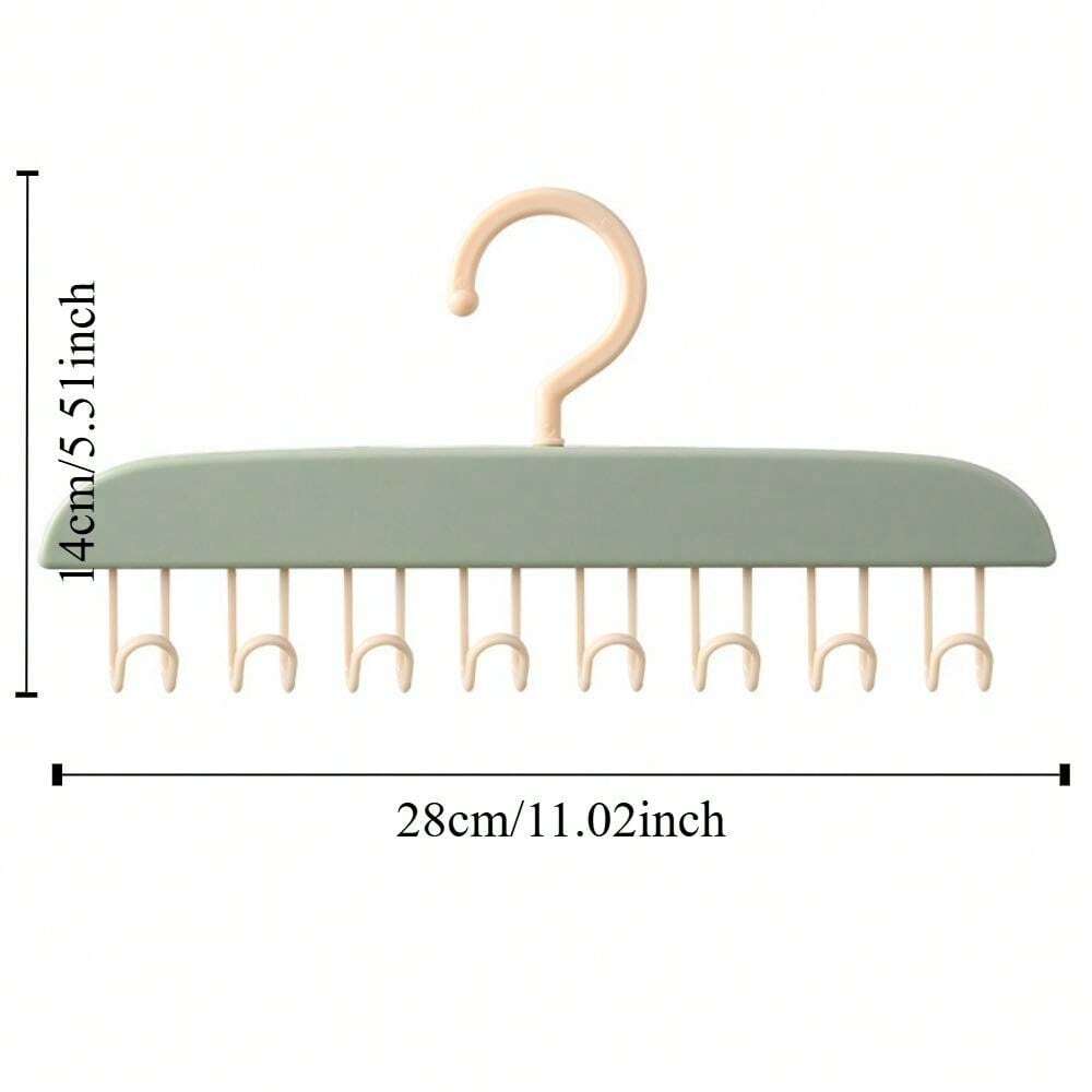 2 Counts, 8-Hook Clothes Hanger, Dual-Purpose For Hanging And Pasting ...