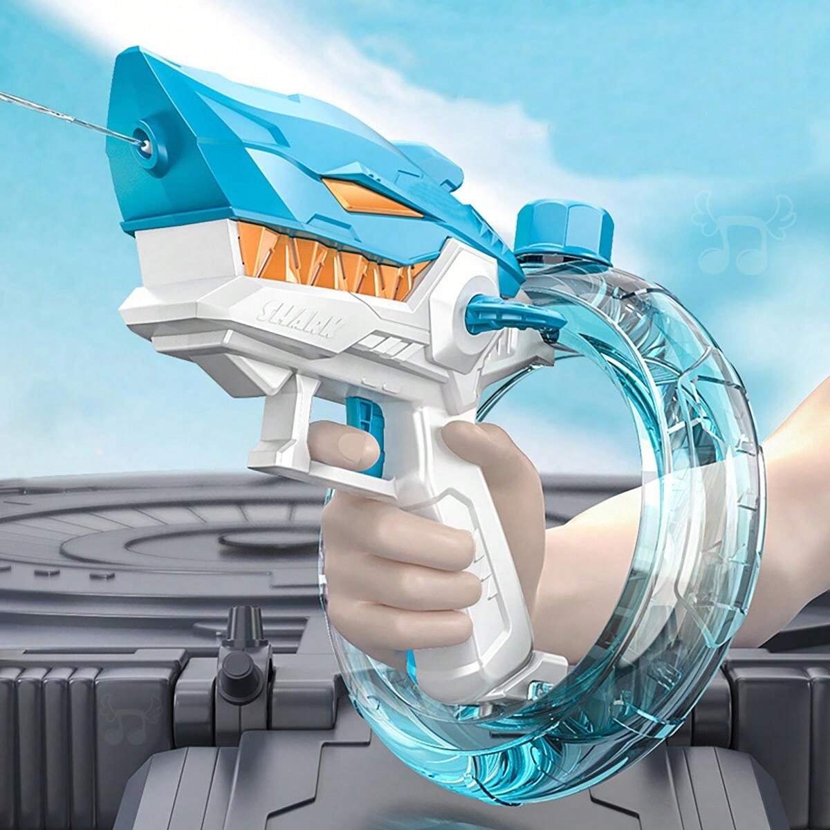 Electric Water Gun For Kids Adults Cartoon Shark Watergun Automatic ...