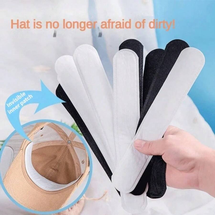10/20/30/50Pcs Hat Sweat Absorber Stickers Summer Cap Liner Bands ...